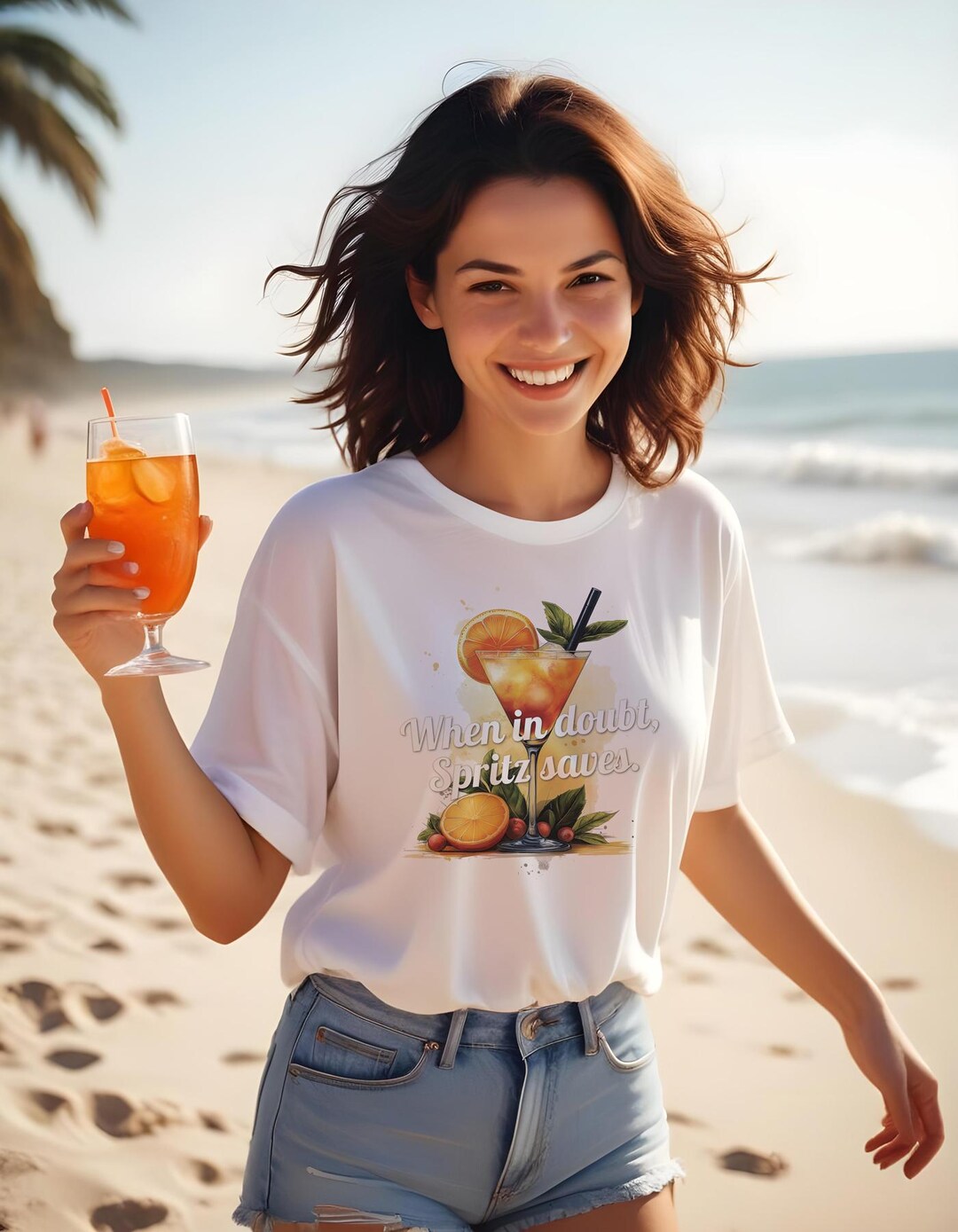 Aperol Spritz Shirt, Oversize Shirt, Aperol Spritz T-shirt, Aperol T ...