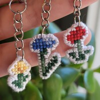 Stitch Key Ring in Cross Stitch - Etsy