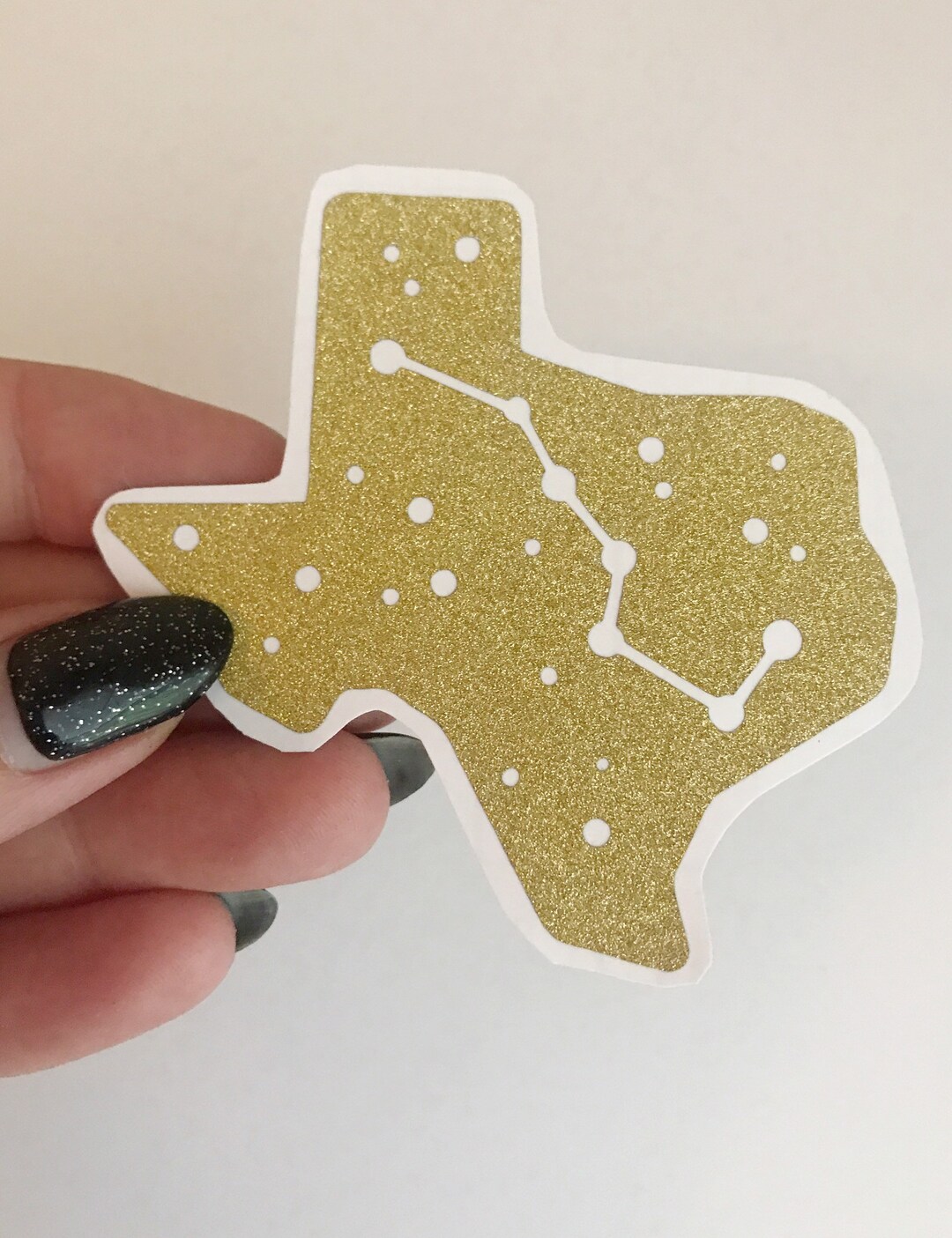 Texas With Big Dipper Cutout Glitter Decal - Etsy