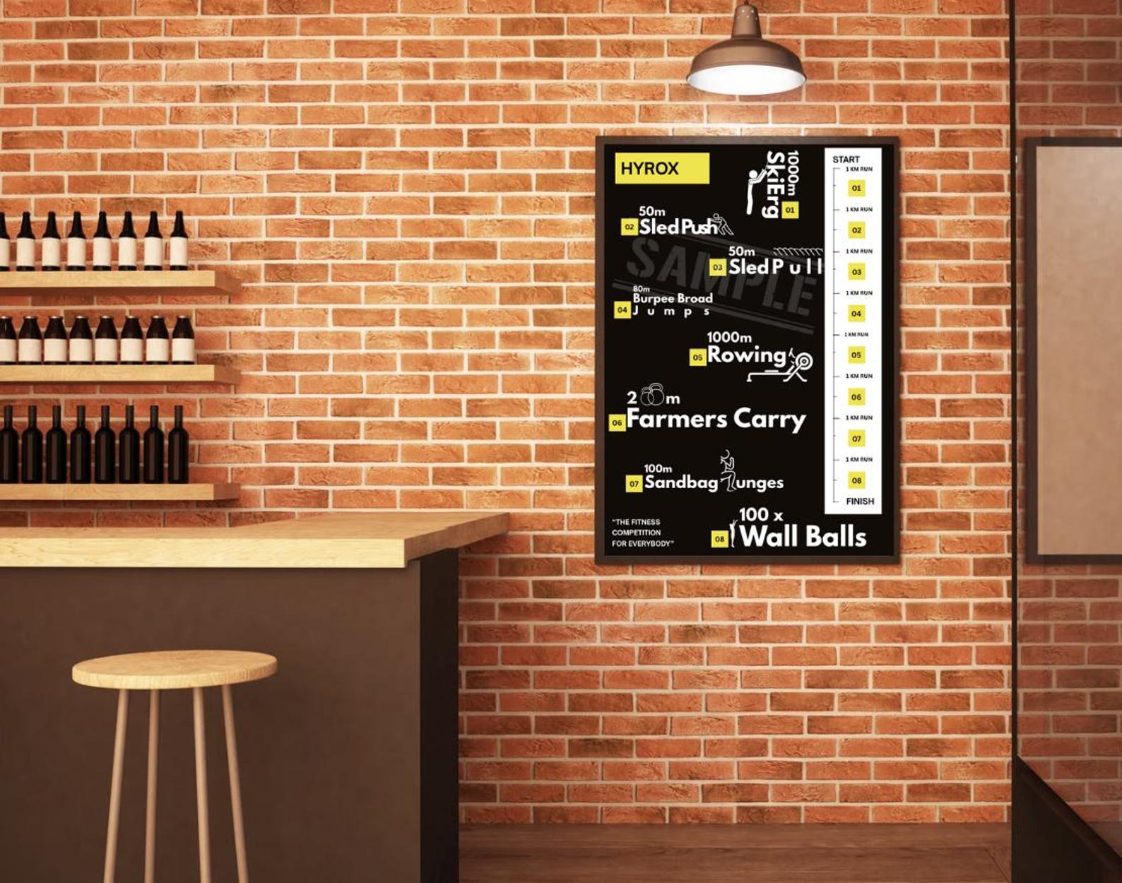 Hyrox - the Competition - Poster (digital Print) - Various Sizes - Etsy