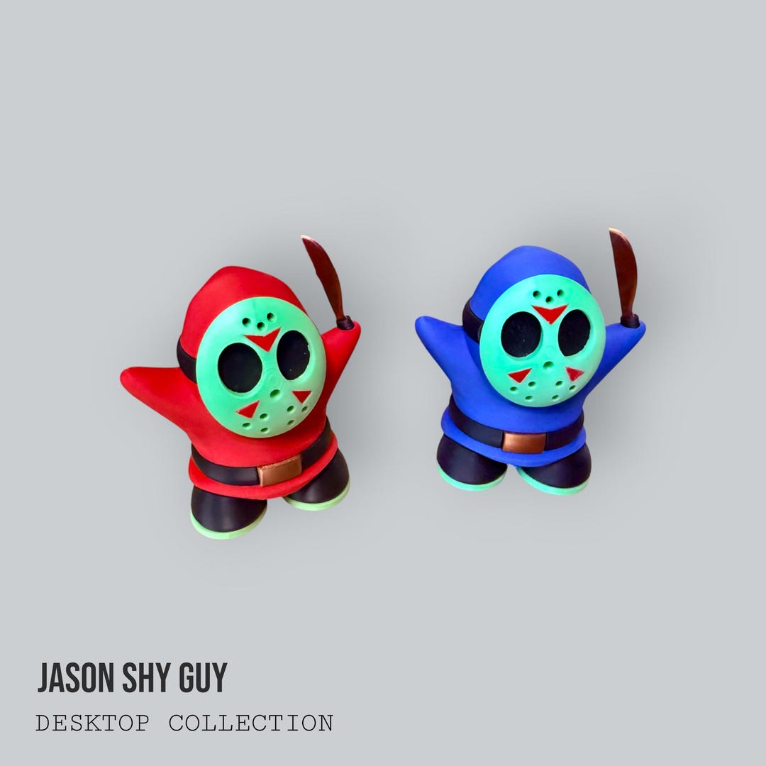 Shy Guy Jason Collectible Figurine Handmade Gaming Desk Decor Retro ...