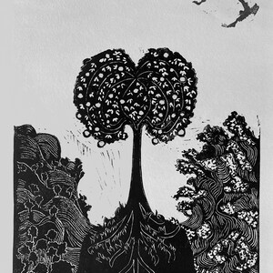 Apple Tree, Limited Edition Linoleum Block, Printed and Signed in ...