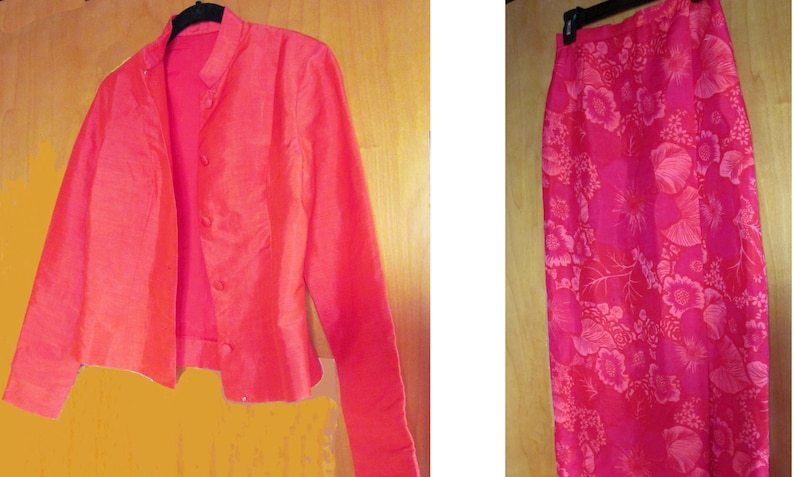Thai Silk Traditional Formal Outfit, One of a Kind, Tailored in Bangkok ...