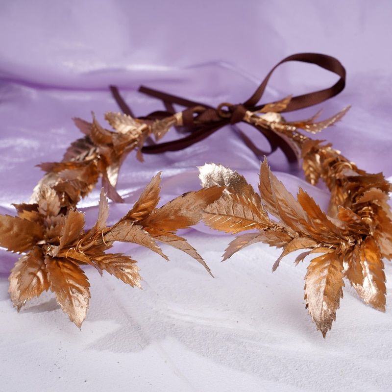 Gold Leaf Headpiece - Etsy