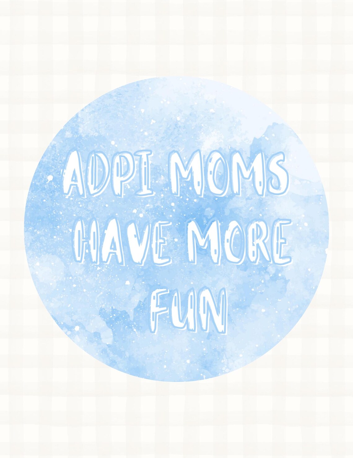 Round ADPI Stickers, ADPI Boyfriend, Game Day Stickers, Alpha Delta Pi ...