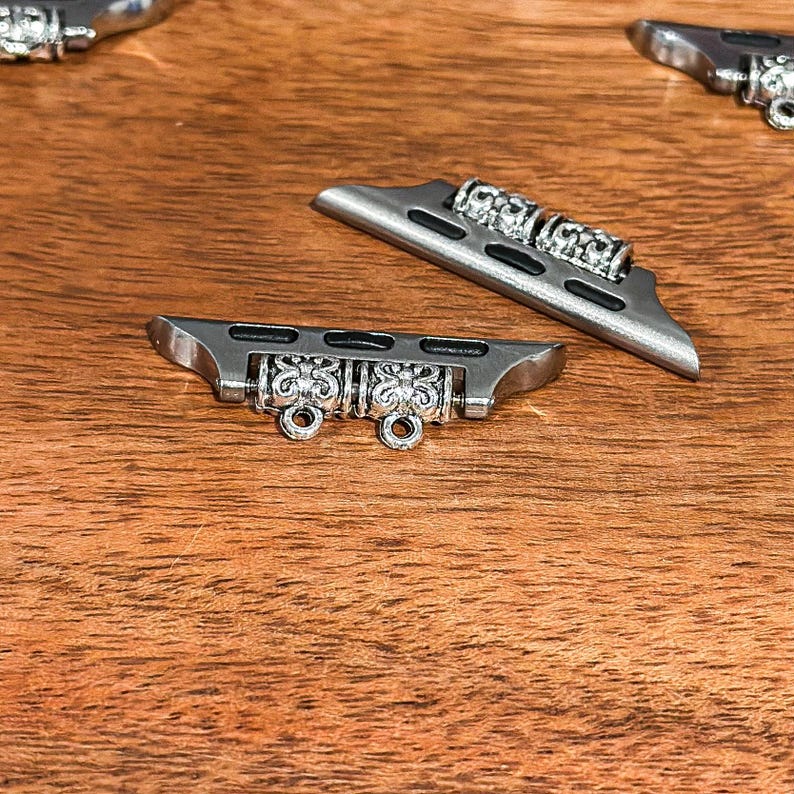DIY Vintage Style Apple Watch Band Adapter Connector Set (2 Pcs ...