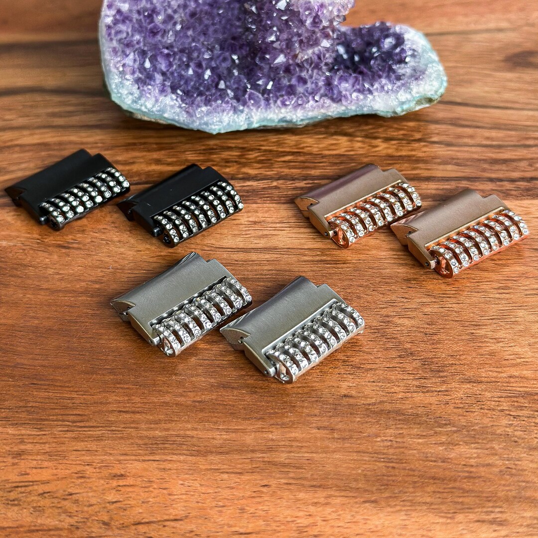 DIY Crystal Watch Band Connector Set (2 Pcs) for Galaxy Watch – Nickel ...