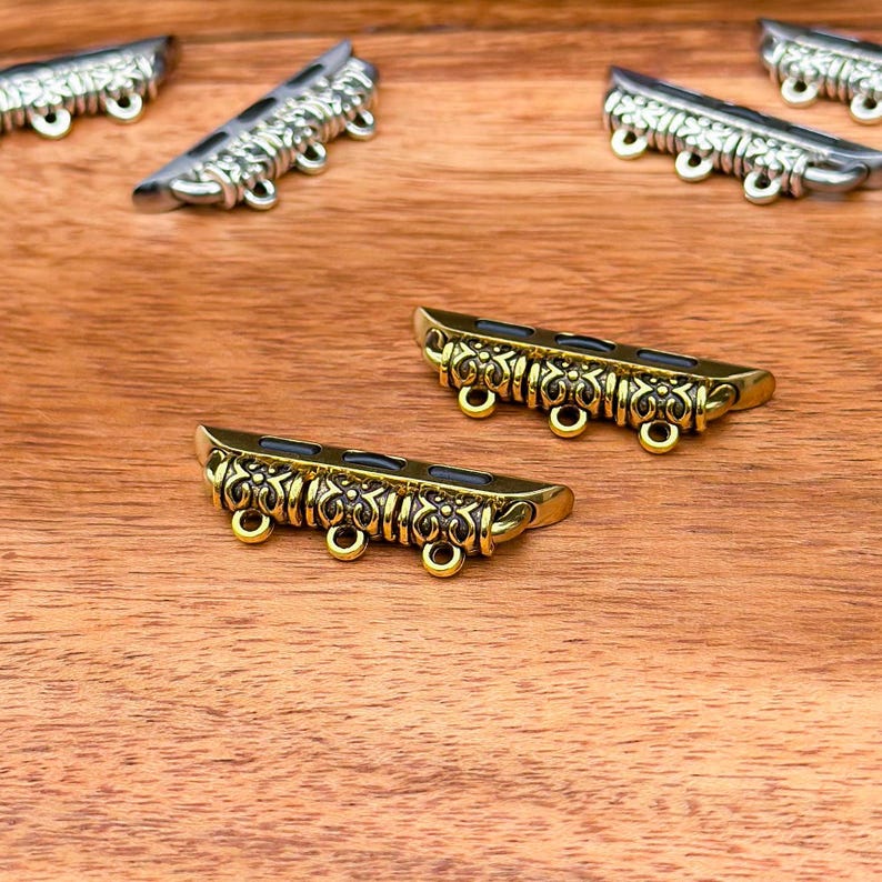 DIY Vintage Style Apple Watch Band Adapter Connector Set (2 Pcs ...