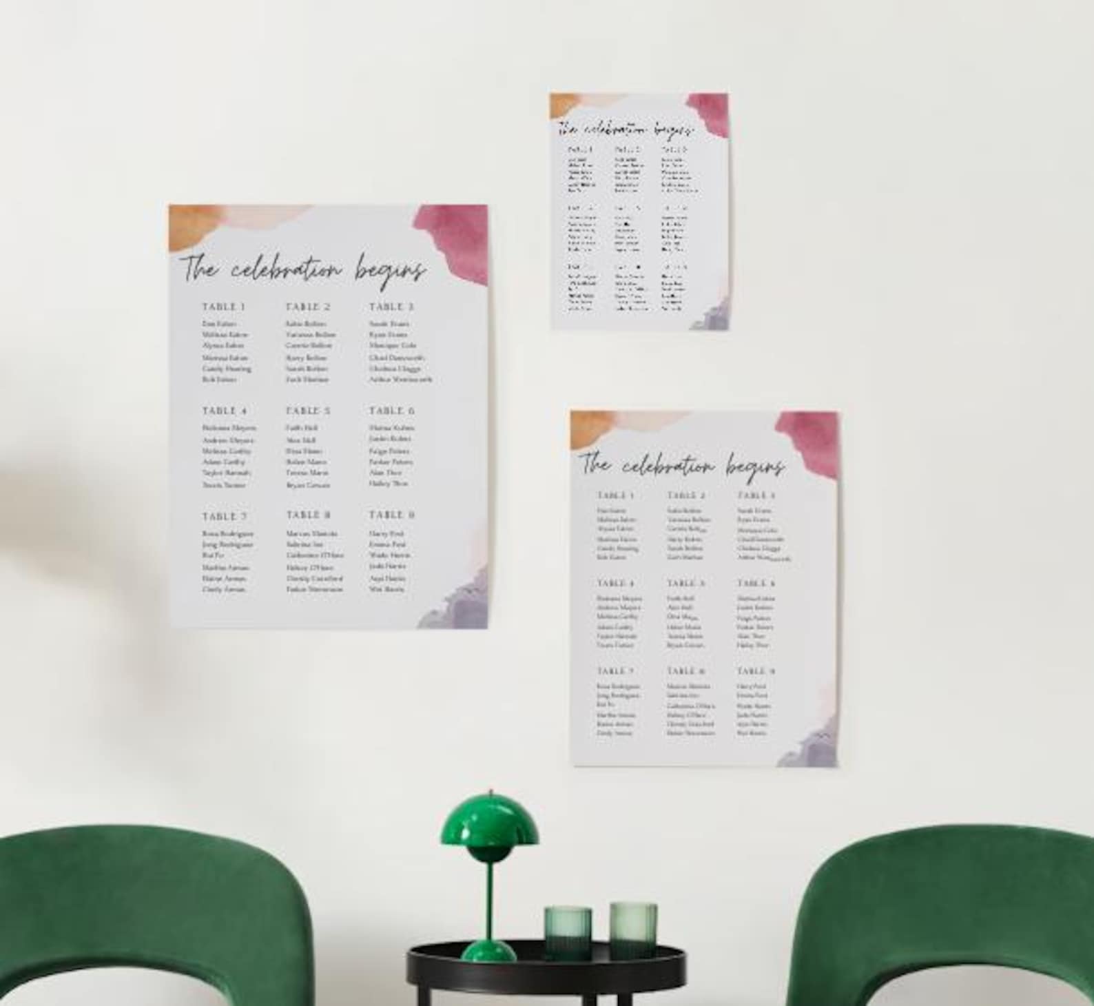 Custom Event or Wedding Seating Chart Digital Download With Your ...