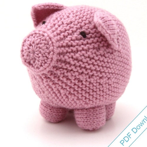 Knitting Pattern Toy Pig PDF. Knit Your Own Hog. - Etsy