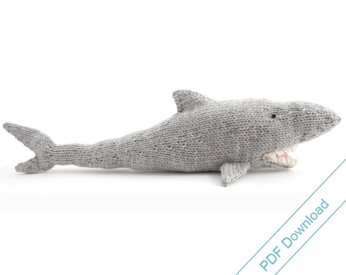 Shark Knitting Pattern. Knit Your Own Jaws. PDF Download. - Etsy