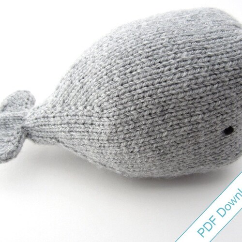 Knitted Whale Pattern PDF. Knit Your Own Sperm Whale. - Etsy
