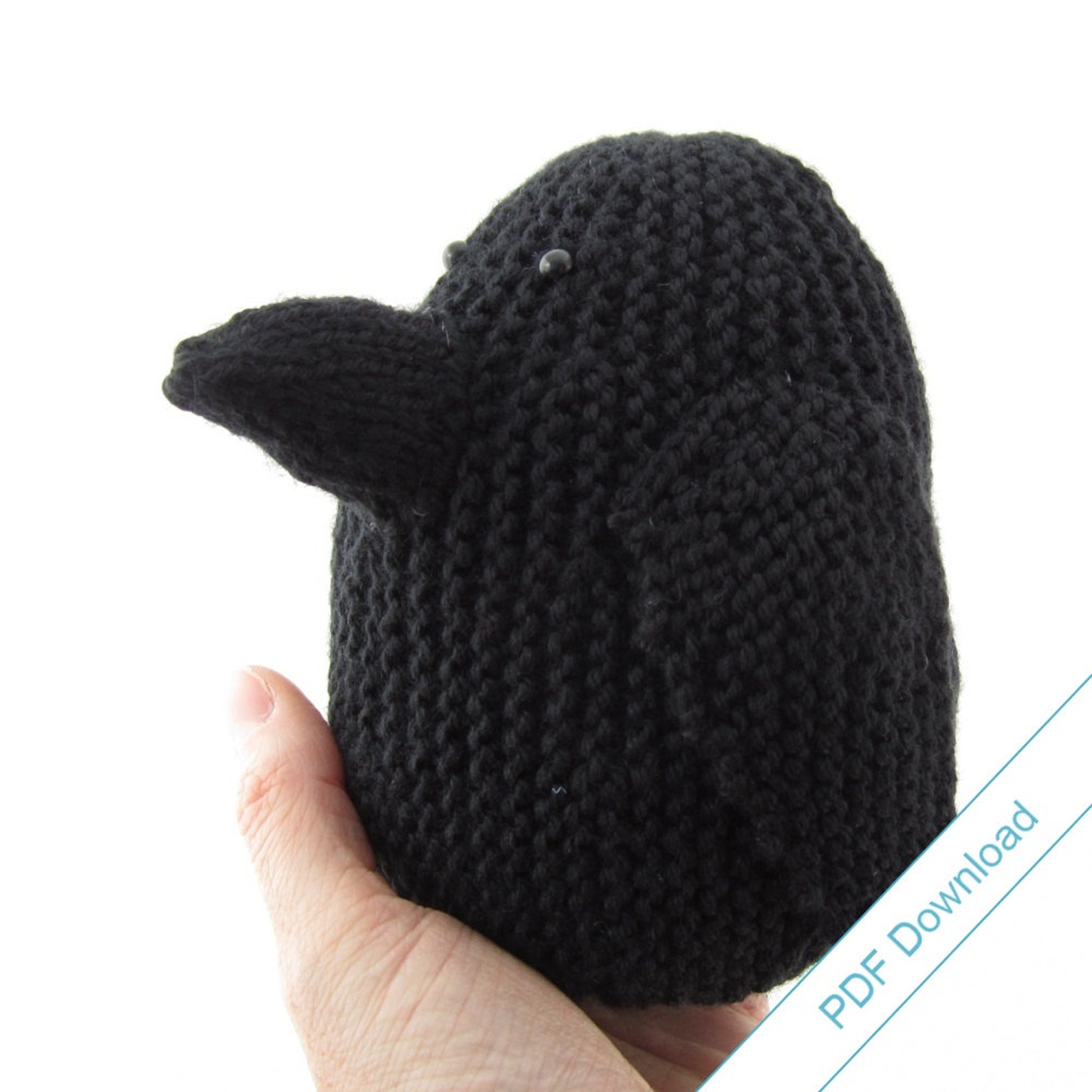 Digital Download Knit Pattern - Big Crow - Etsy