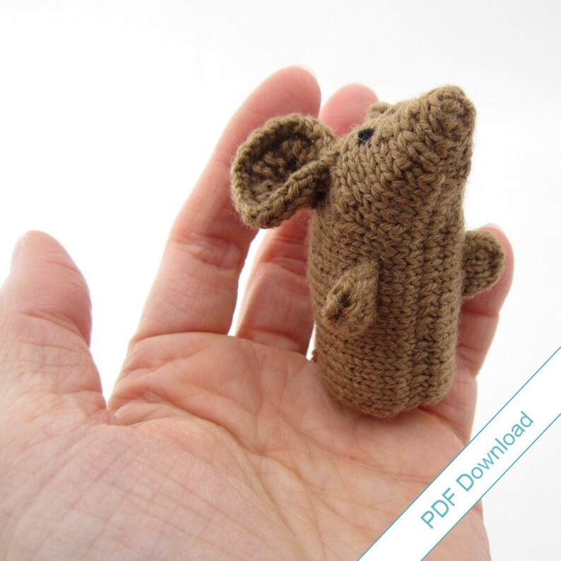Mouse Knitting Pattern Download. Knit Your Own Small Creature - Etsy
