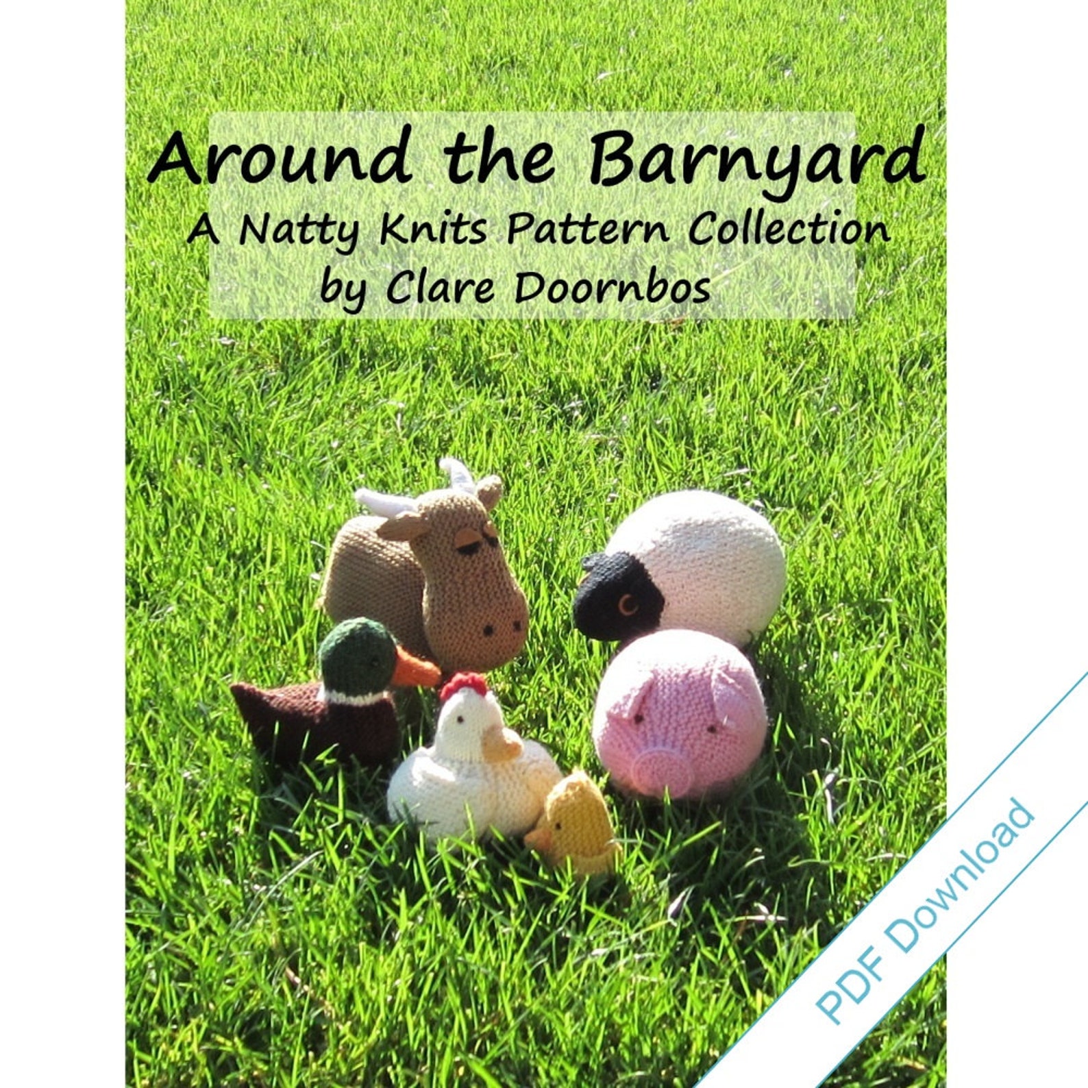 Knitting Patterns Ebook. Farm Animal Toys. "around the Barnyard" - Etsy