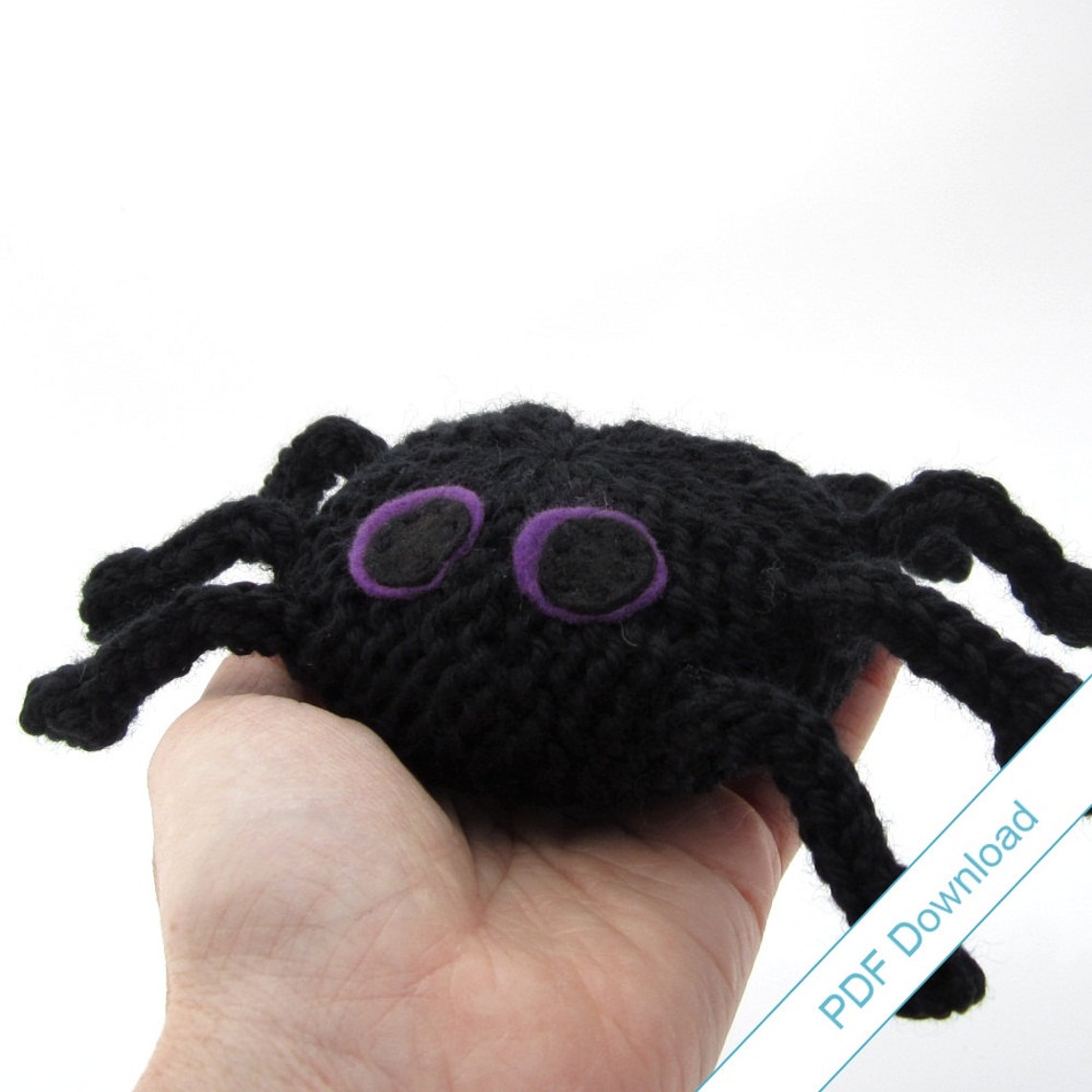 Spider Knitting Pattern PDF. Knit Your Own Toy Spider. - Etsy UK