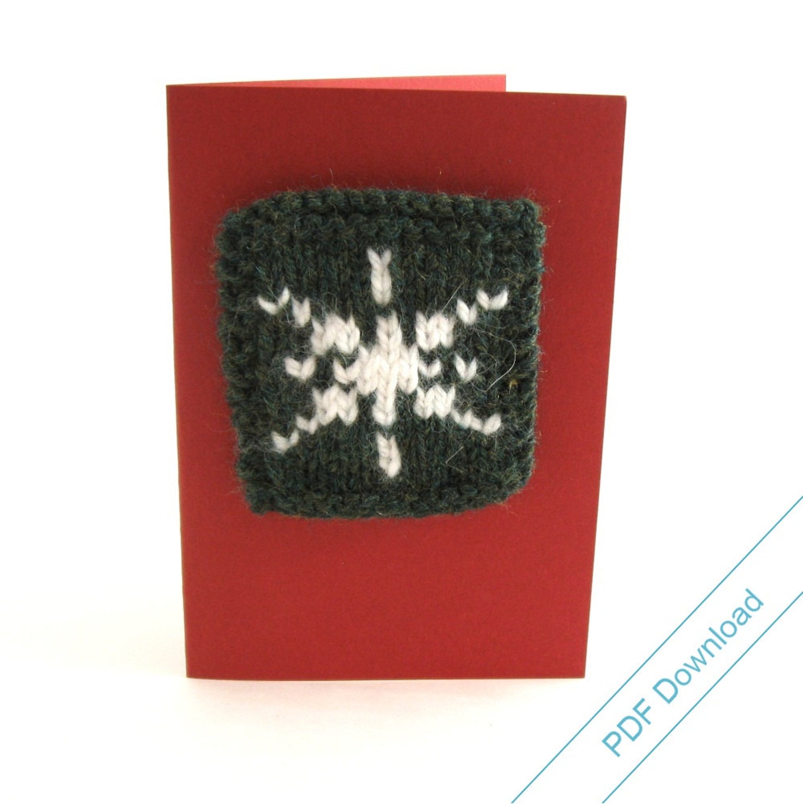 Knitted Cards Pattern PDF. Knit Your Own Cards. Heart, Gift, Tree, and ...