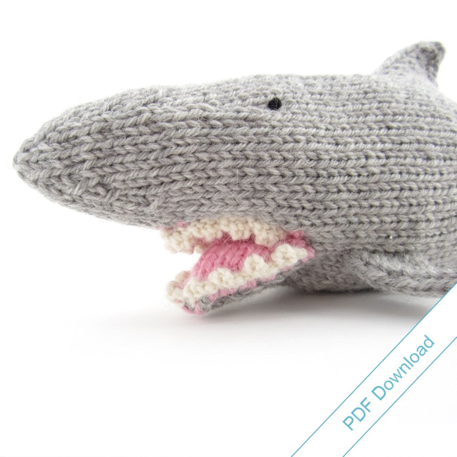 Shark Knitting Pattern. Knit Your Own Jaws. PDF Download. - Etsy