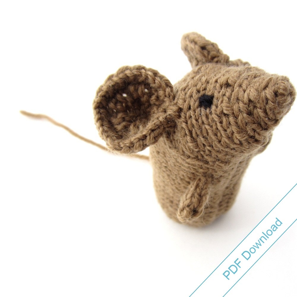 Mouse Knitting Pattern Download. Knit Your Own Small Creature - Etsy
