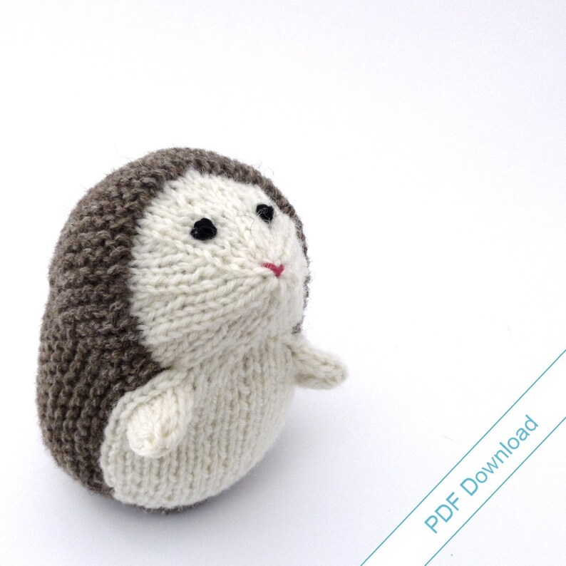 Hedgehog Knitting Pattern PDF. Knit Your Own Woodland Creatures - Etsy