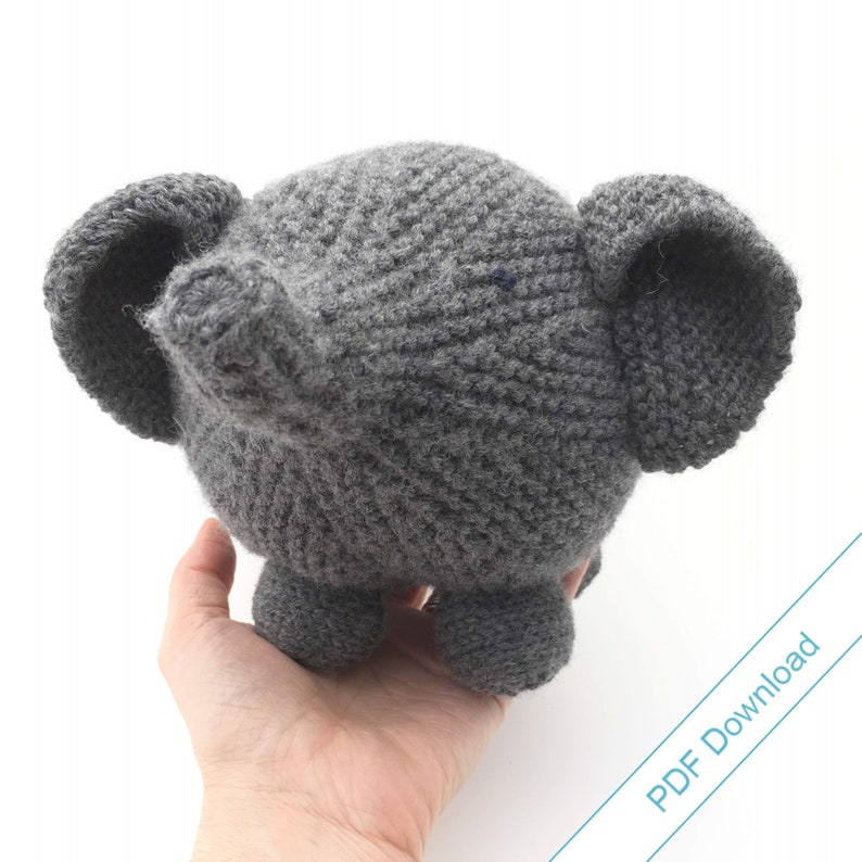 Knitting Pattern Toy Elephant. PDF Download. - Etsy