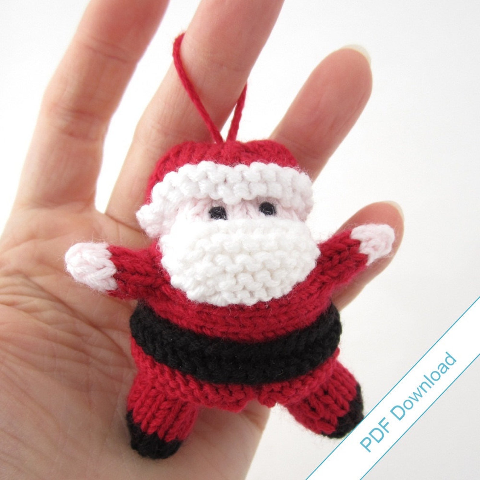 PDF Download Knitting Pattern for Santa and Christmas Fairy. - Etsy