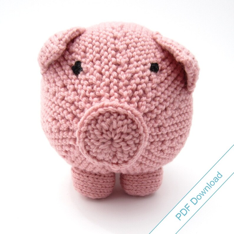 Knitting Pattern Toy Pig PDF. Knit Your Own Hog. - Etsy UK