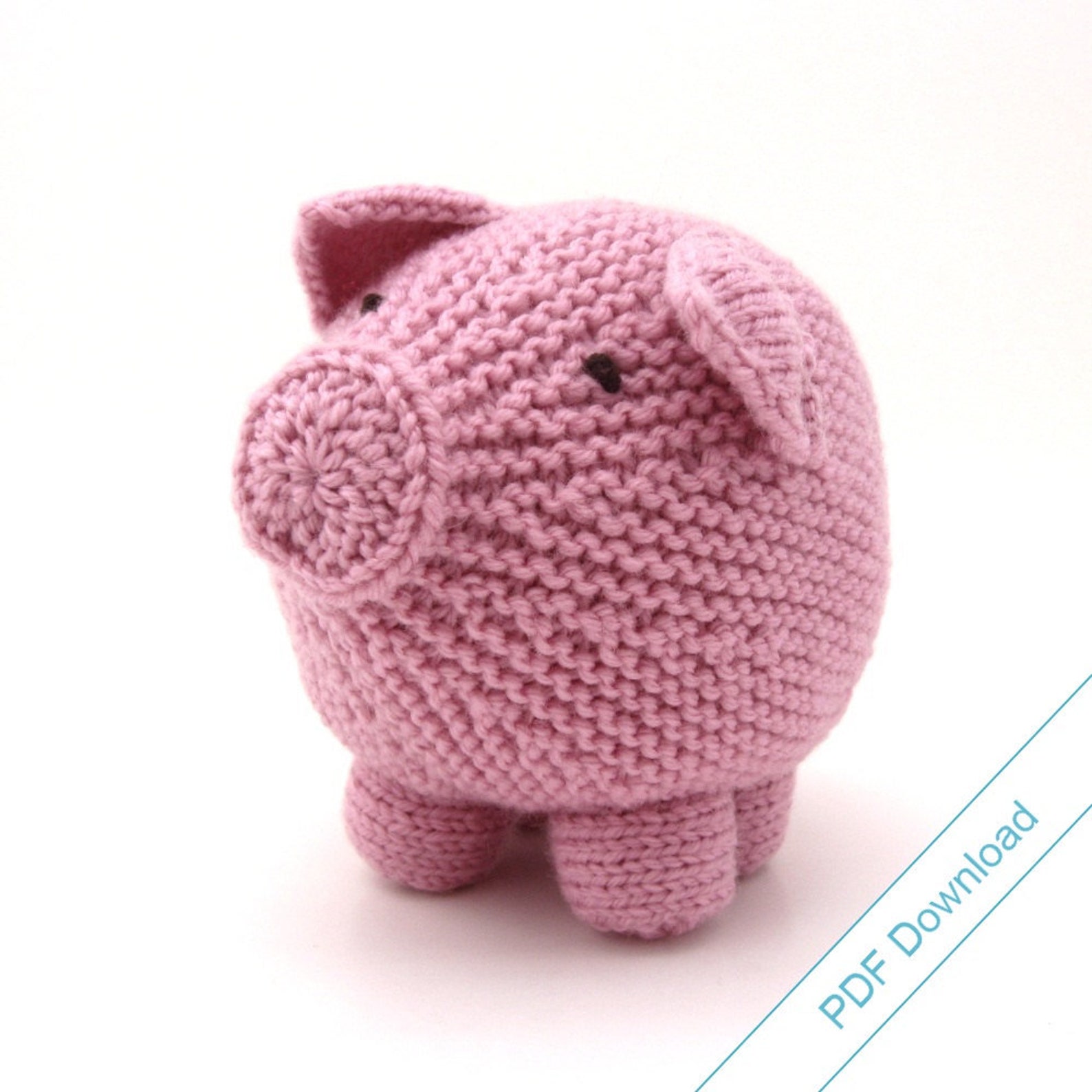 Knitting Pattern Toy Pig PDF. Knit Your Own Hog. - Etsy UK
