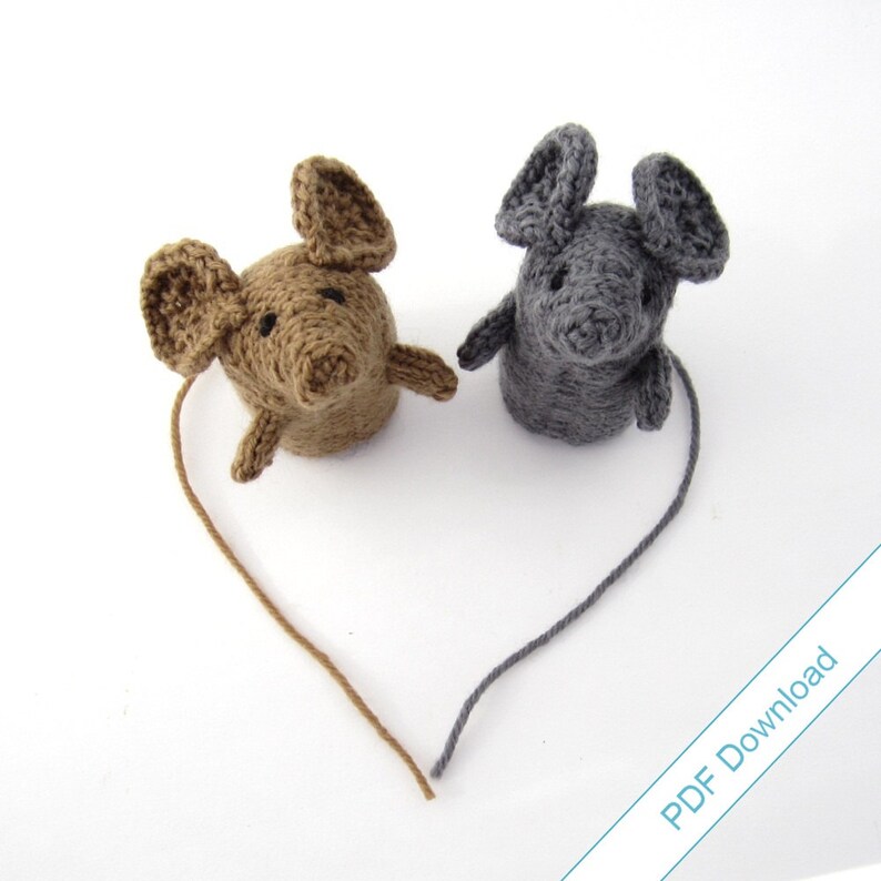 Mouse Knitting Pattern Download. Knit Your Own Small Creature - Etsy