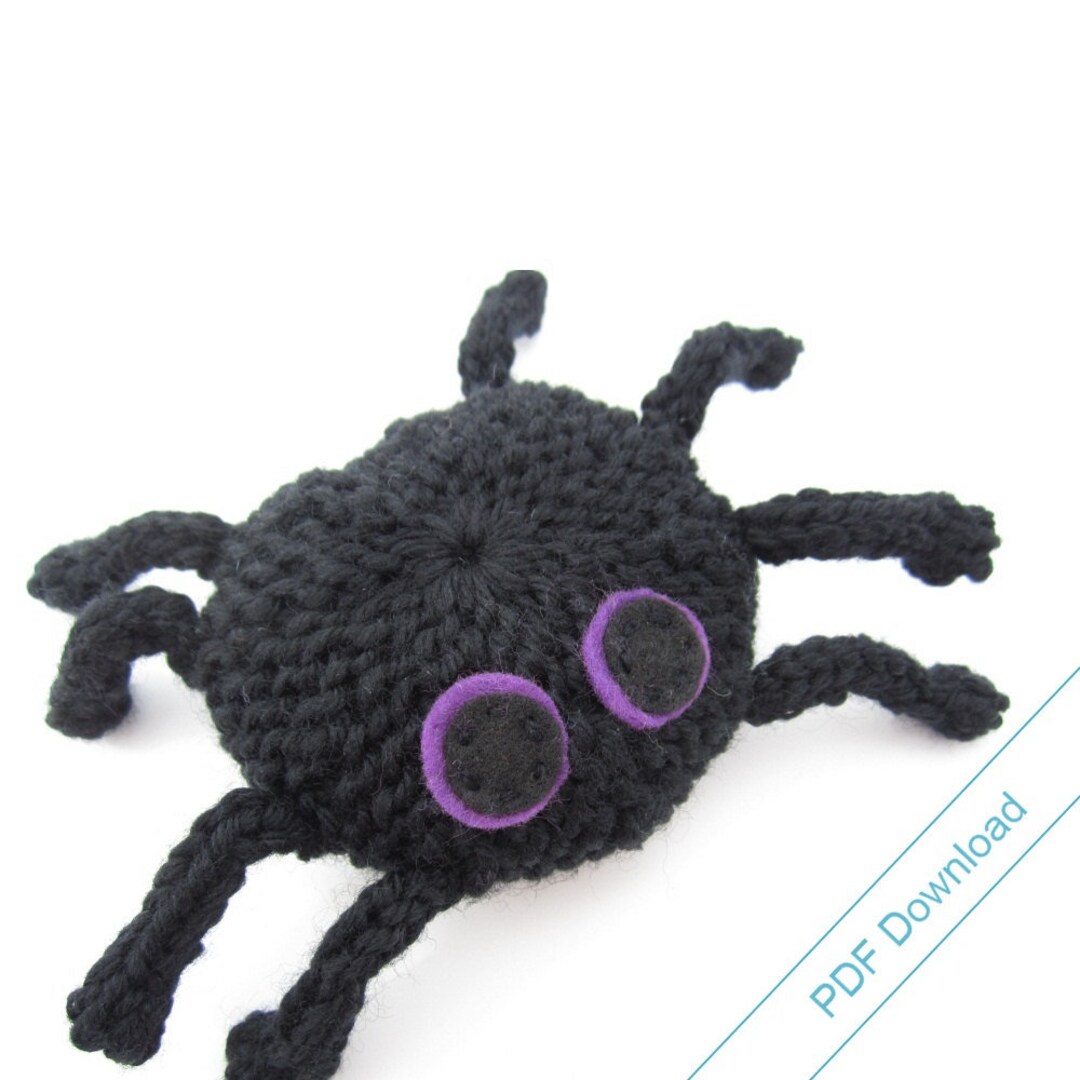 Spider Knitting Pattern PDF. Knit Your Own Toy Spider. - Etsy