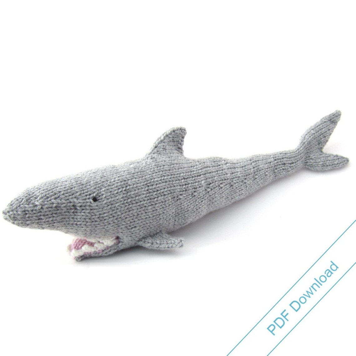 Shark Knitting Pattern. Knit Your Own Jaws. PDF Download. - Etsy