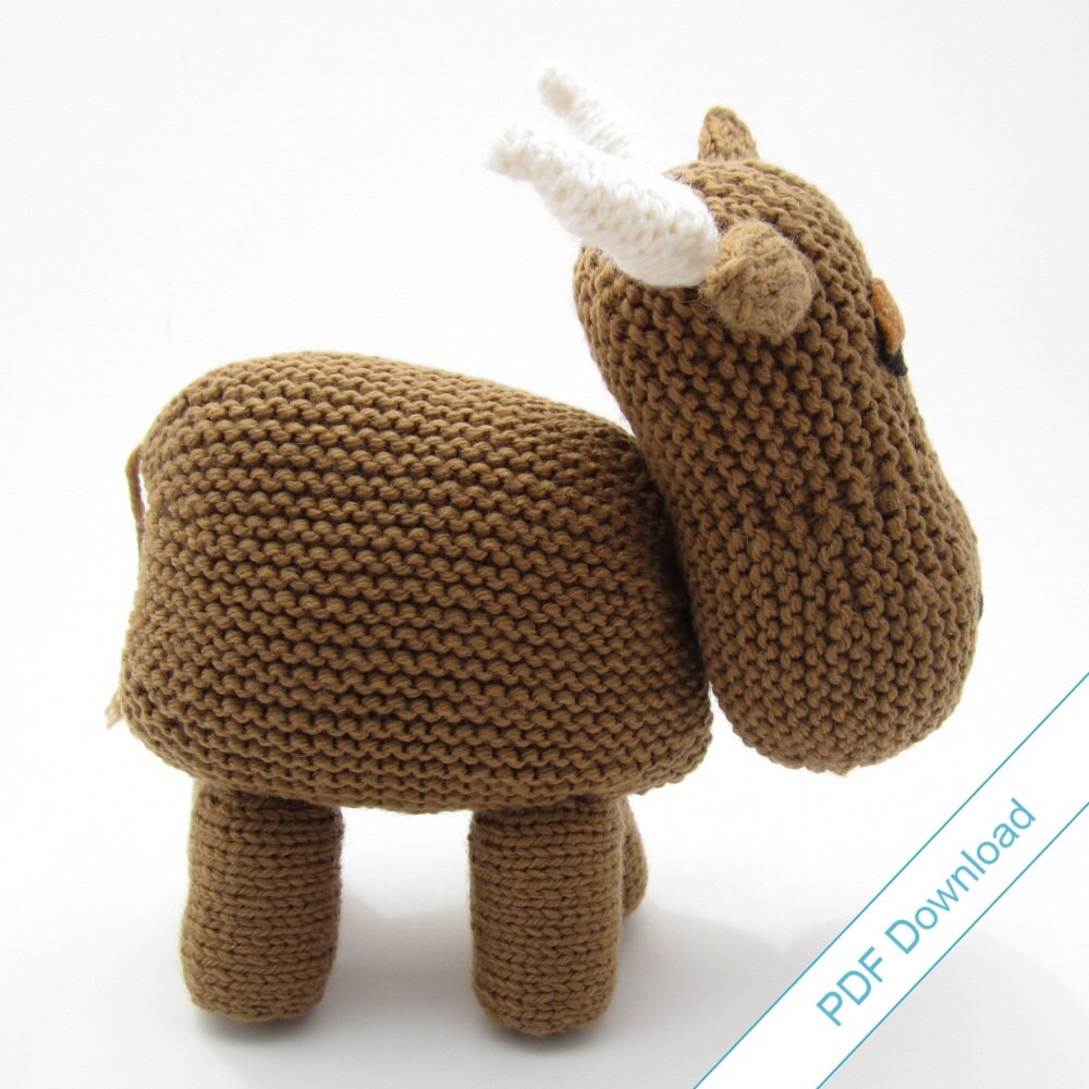 Knitting Pattern PDF Toy Cow. Knit Your Own Herd. - Etsy