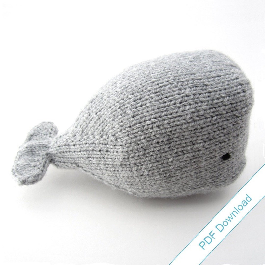 Knitted Whale Pattern PDF. Knit Your Own Sperm Whale. - Etsy