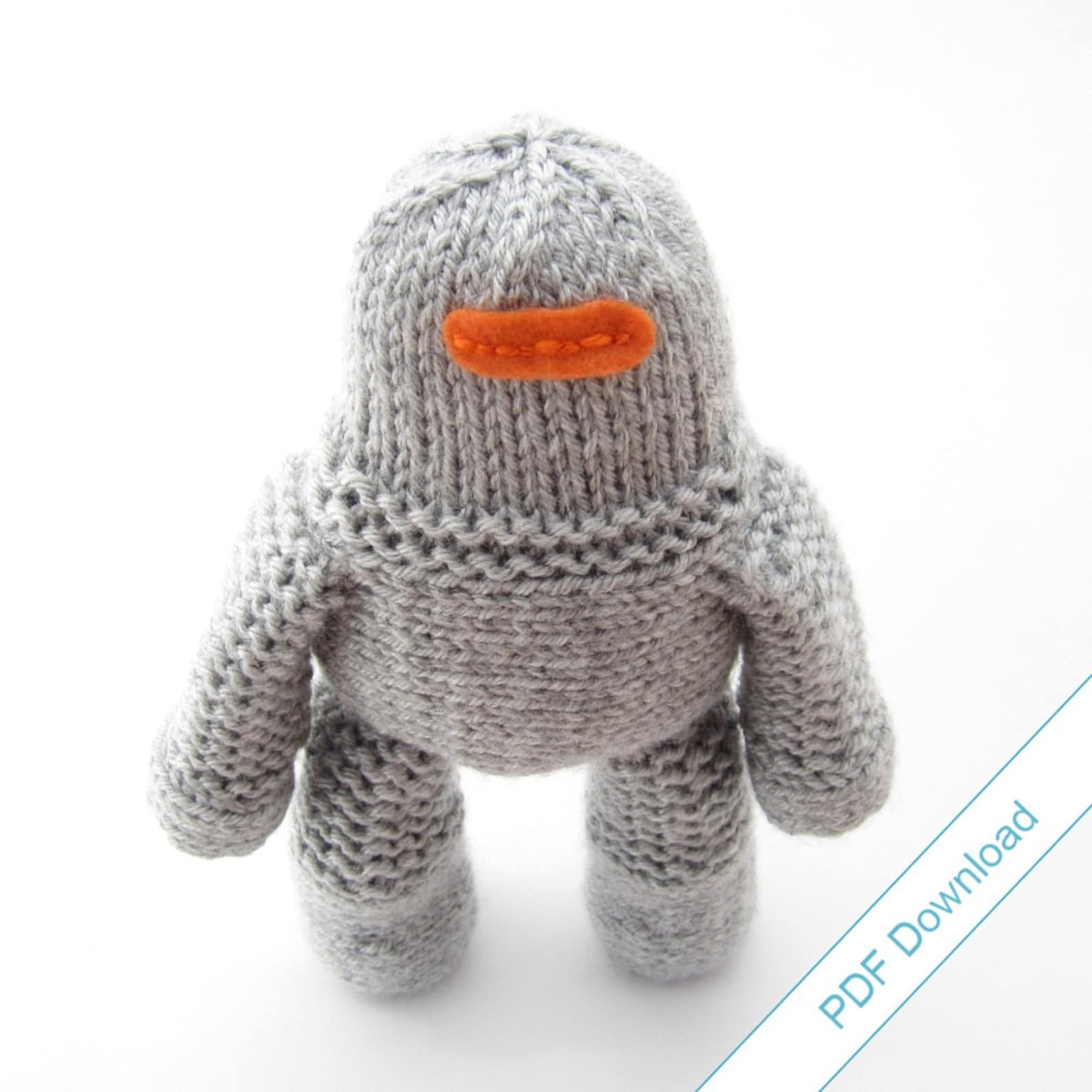 Robot Knitting Pattern Download. DIY Cuddly Robot. - Etsy