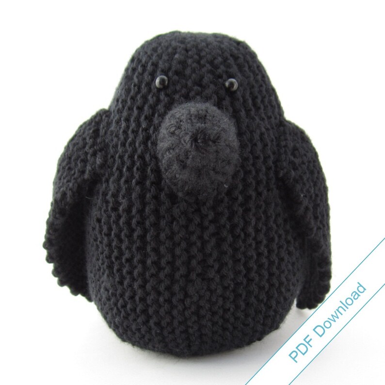 Digital Download Knit Pattern - Big Crow - Etsy