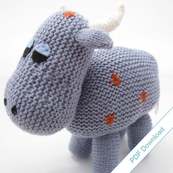 Knitting Pattern PDF Toy Cow. Knit Your Own Herd. | Etsy