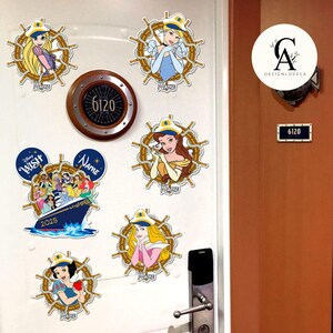 Personalized Disney Princess Girl Trip Inspired Cruise Door Magnet ...