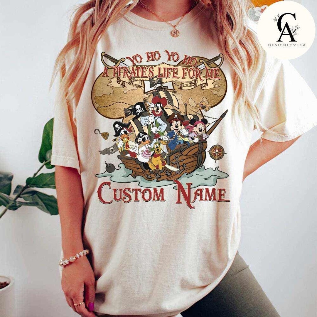 Personalized Mickey & Friends Disney Pirates Shirt, Yo Ho Yo Ho A ...