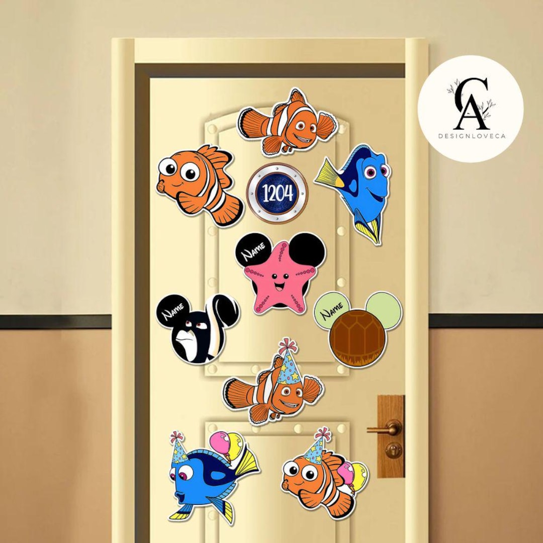 Personalized Disney Finding Nemo Inspired Cruise Door Magnet, Finding ...