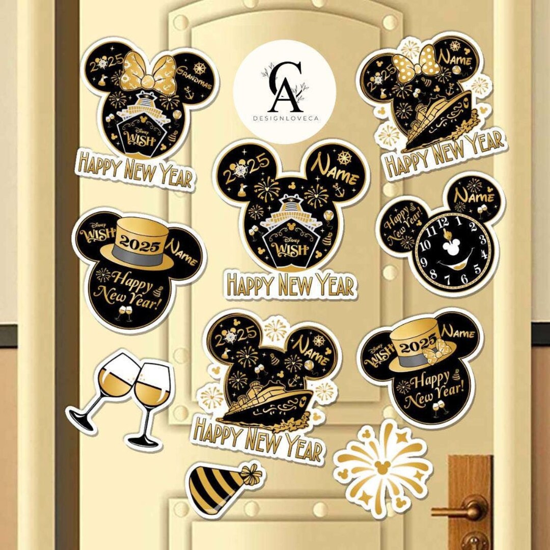 Personalized Mickey Minnie New Year's Eve at Sea Disney Happy New Year ...