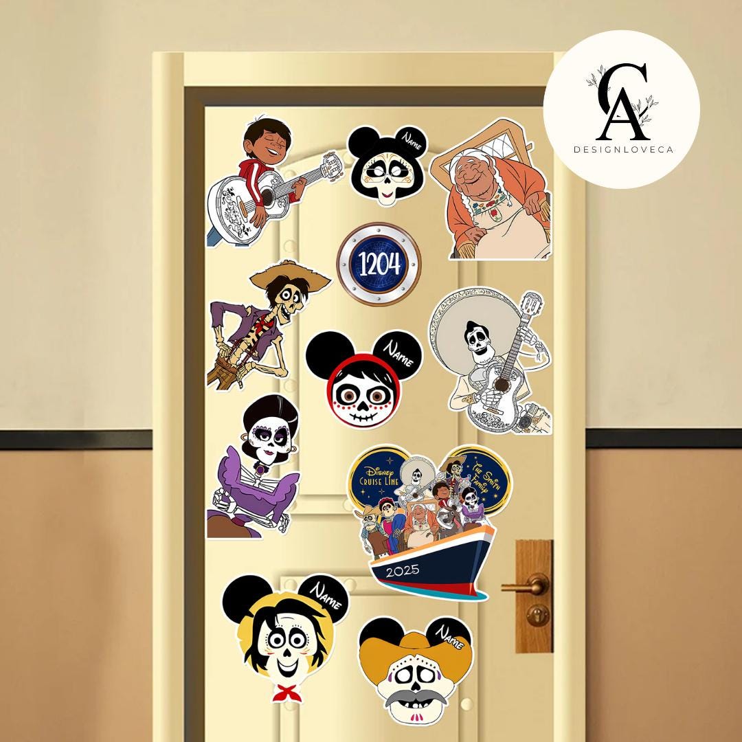 Personalized Coco Movie Disney Cruise Magnet, Miguel Rivera Héctor ...