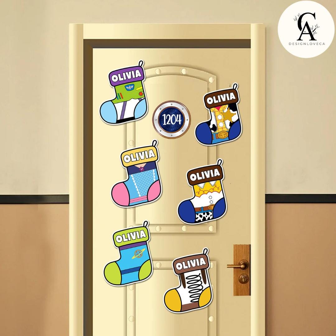 Personalized Toy Story Stocking Disney Christmas Cruise Magnet, Very Merrytime Cruises Buzz ...