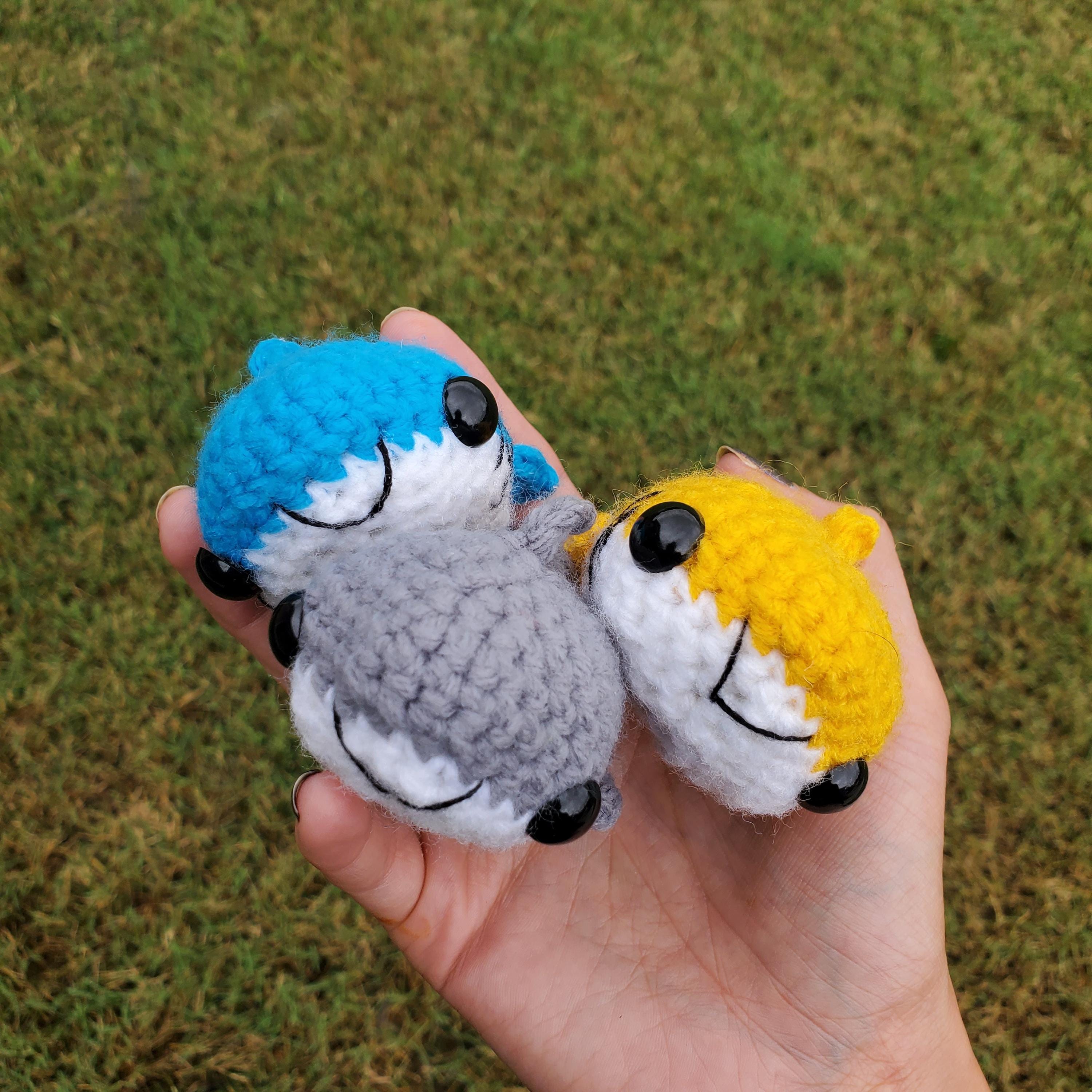 Crochet Shark Amigurumi: Soft Yarn Shark Week Plush - Etsy