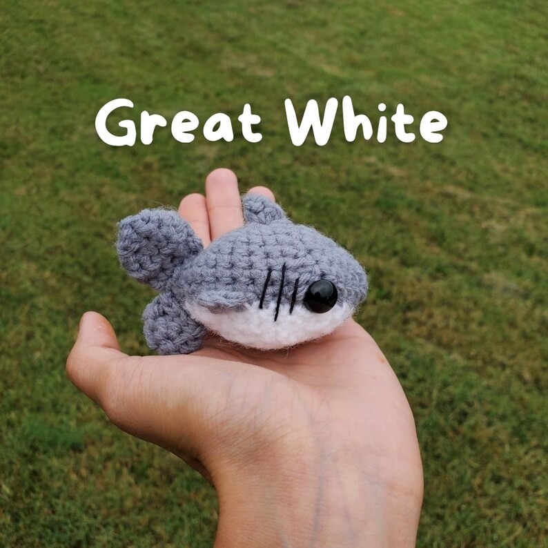 Crochet Shark Amigurumi: Soft Yarn Shark Week Plush - Etsy