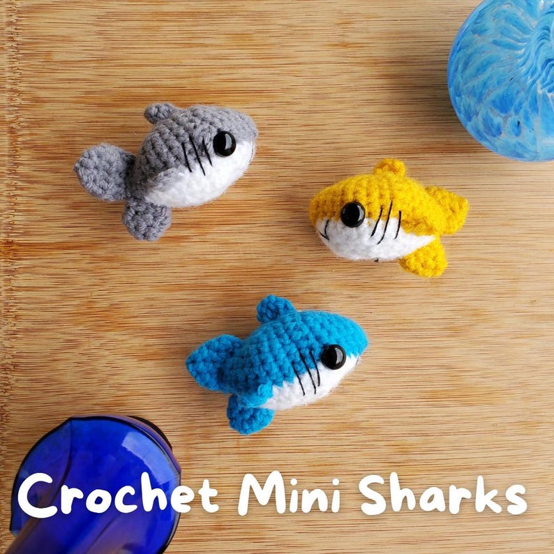 Crochet Shark Amigurumi: Soft Yarn Shark Week Plush - Etsy