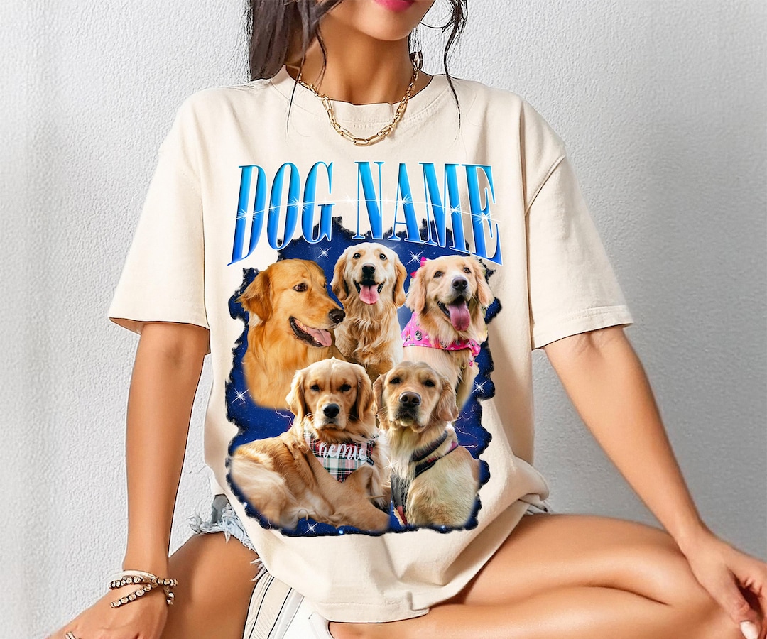 Comfort Colors Custom Bootleg Shirt, Personalized Dog Bootleg Shirt ...