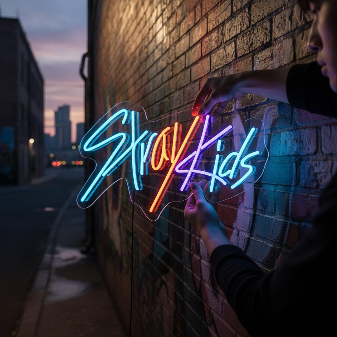 Stray Kids Merch Neon Light Sign, SKZOO Kpop Merch LED Sign, SKZ Light ...