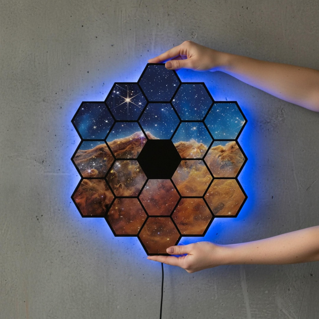 James Webb Space Telescope Light up Sign, Pillars of Creation Wall Art ...