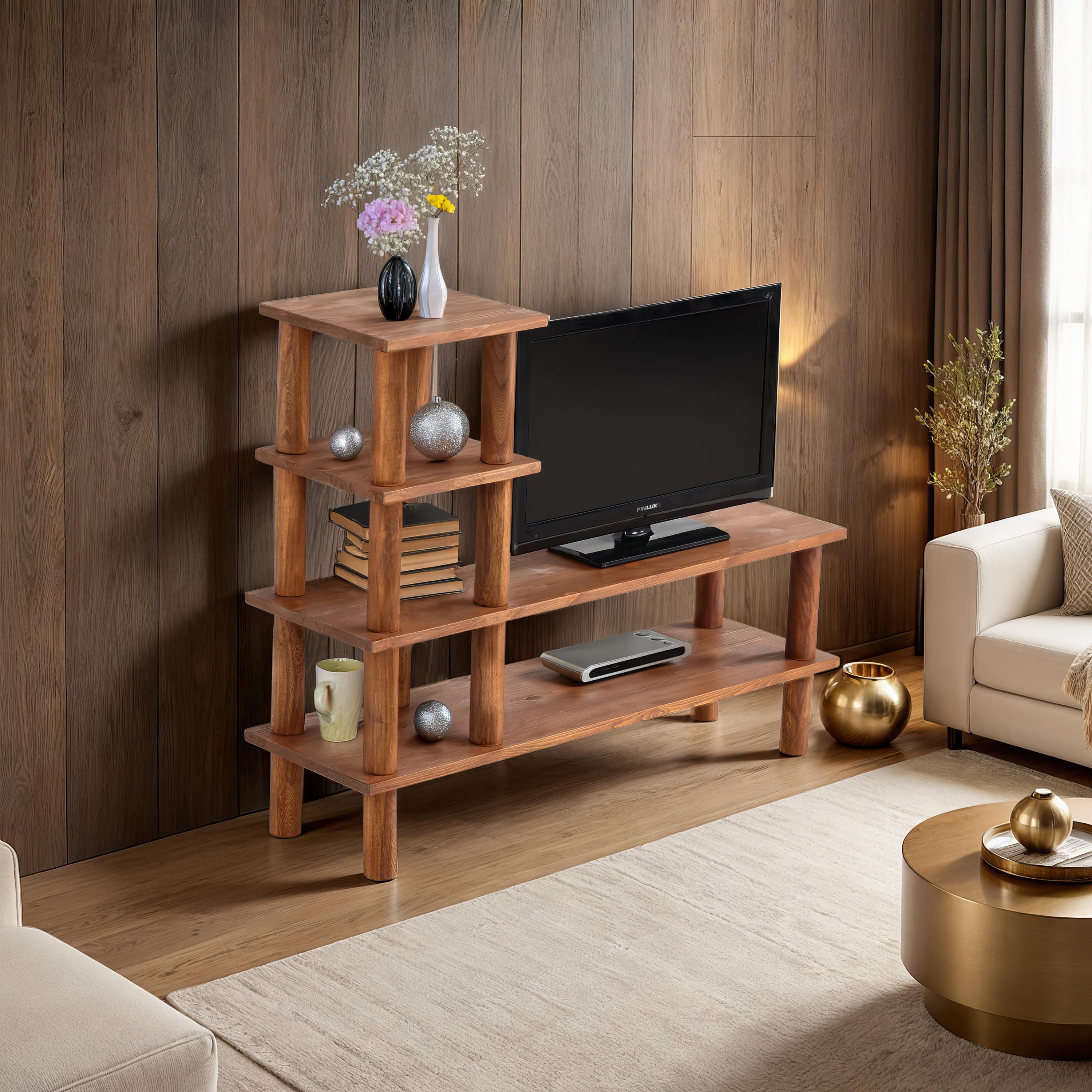 Narrow Tv Stand Etsy