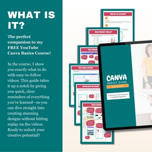 Canva Course Guide, Beginner Canva Guide, Canva Beginner Guide ...